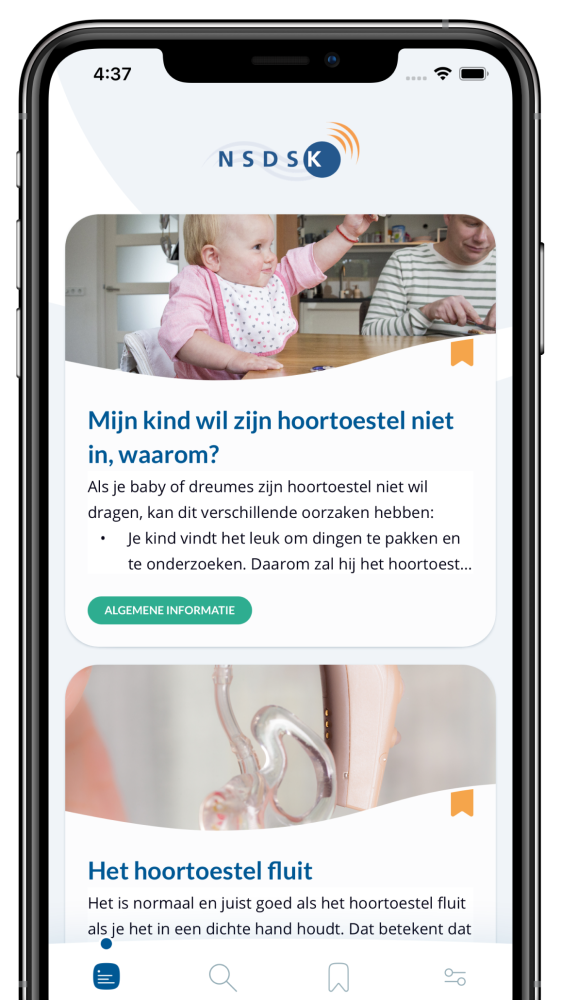 Nieuw: Hoor & Kijk, een app voor ouders van een jong doof/ slechthorend kind - NSDSK ...
